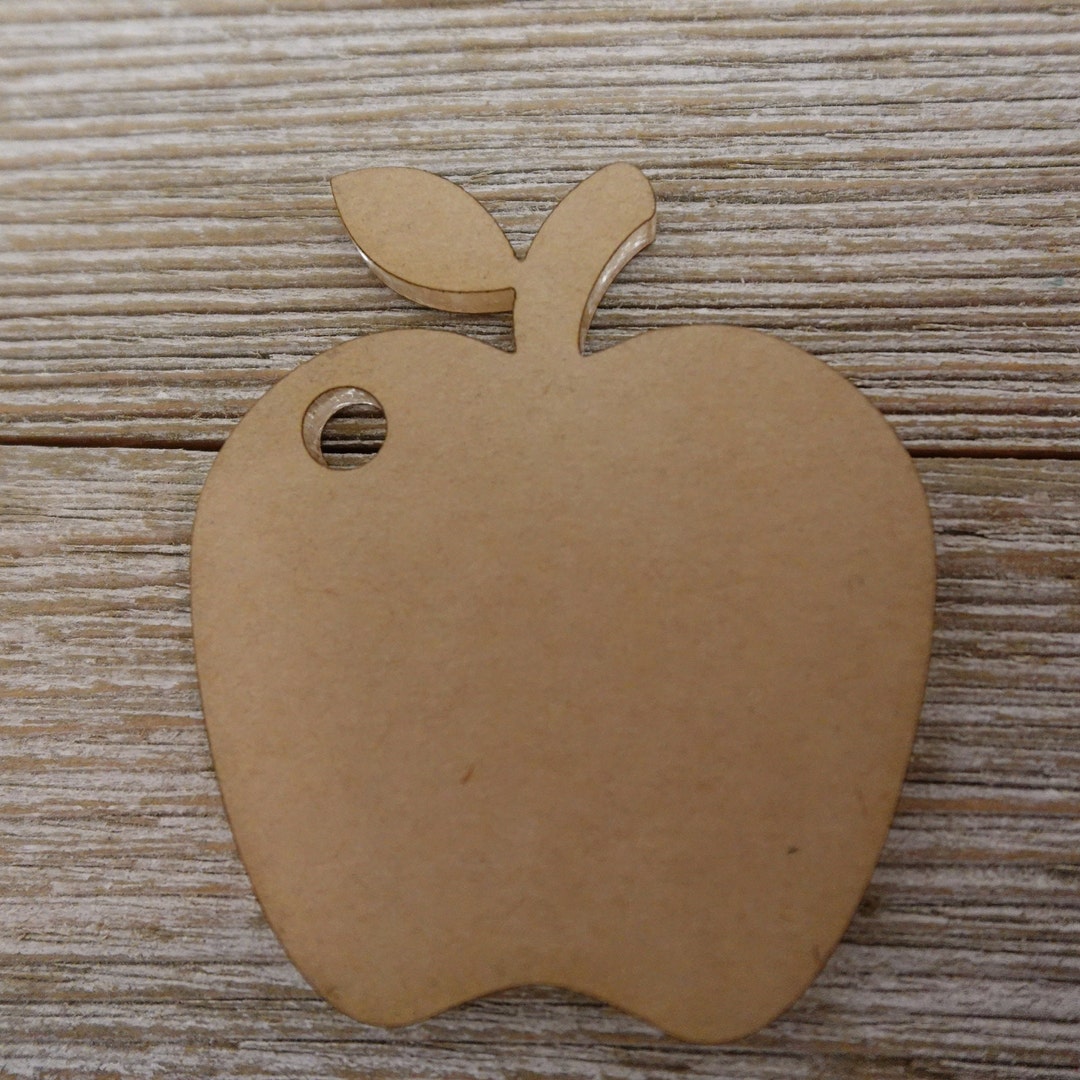 Clear Cast Acrylic Apple Shaped Blank 1/8" (3 Mm)/keychains Blank ...