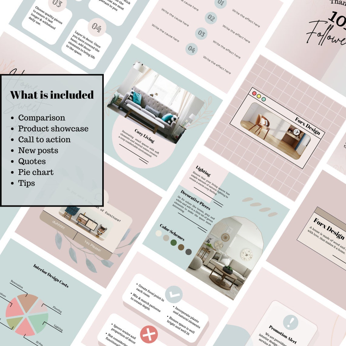 Instagram Post Canva Templates | Minimalist Boho Chic Template | Beauty ...