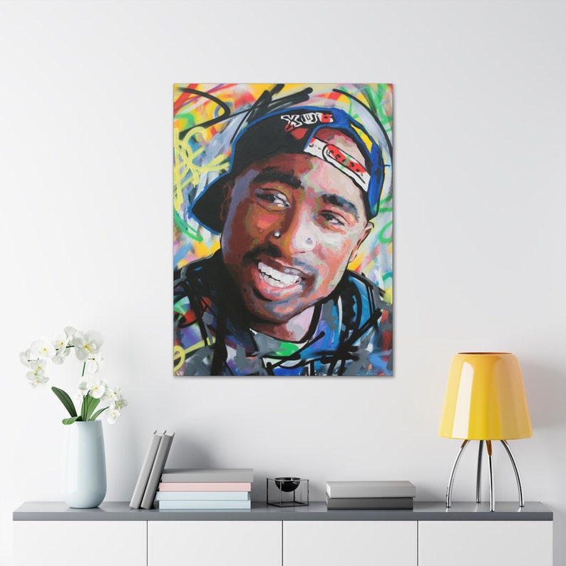 2pac Retro Canvas - Etsy