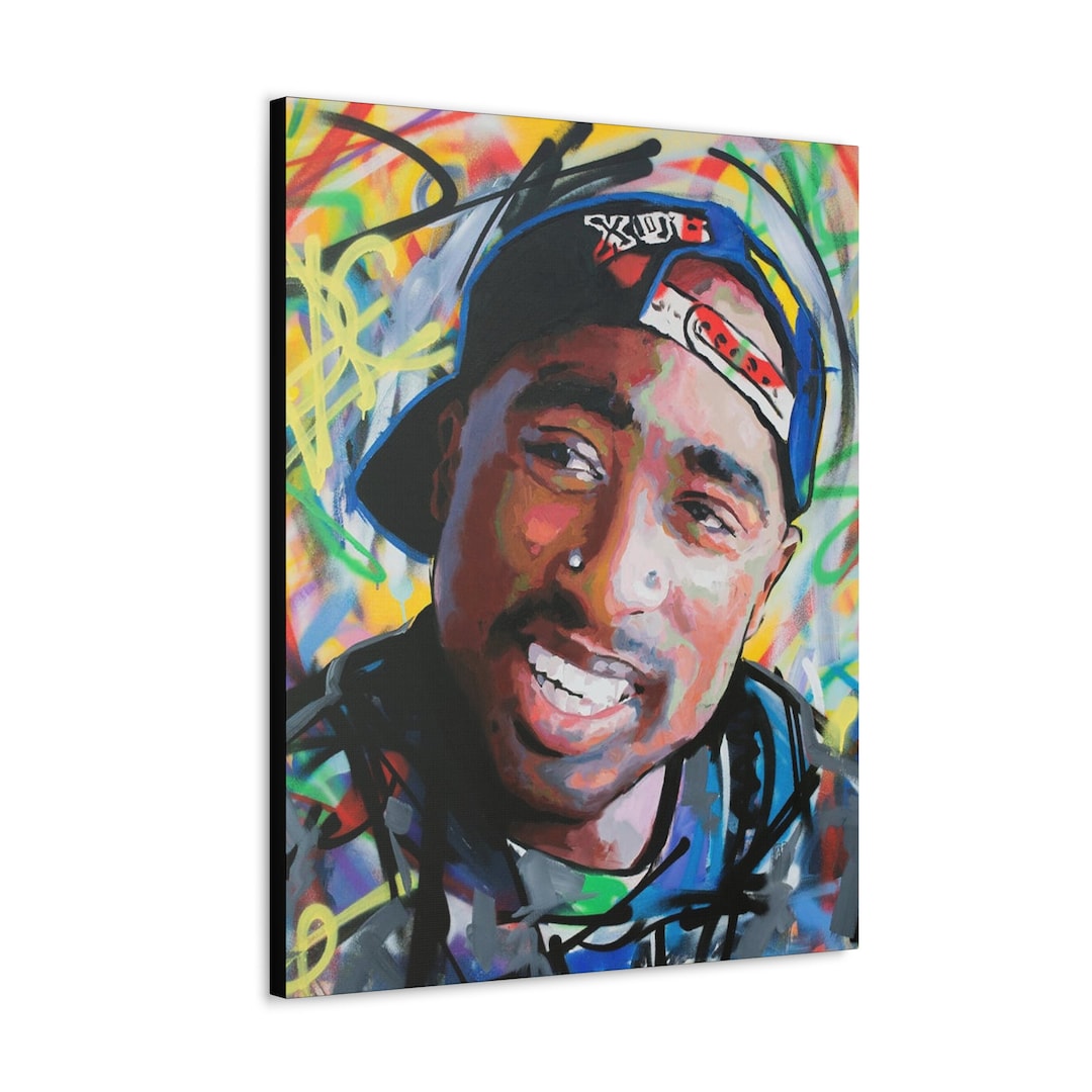 2pac Retro Canvas - Etsy