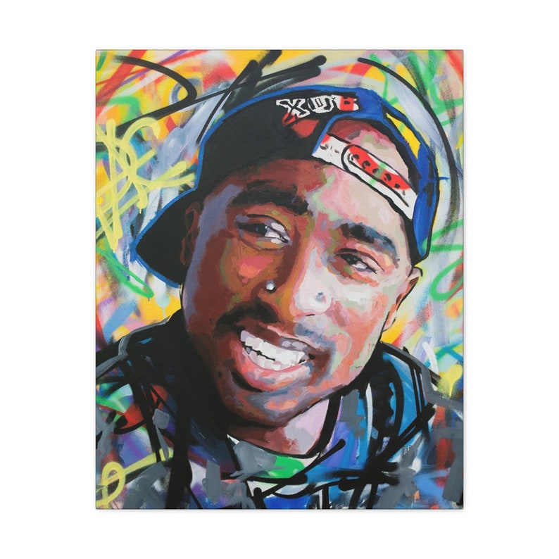2pac Retro Canvas - Etsy