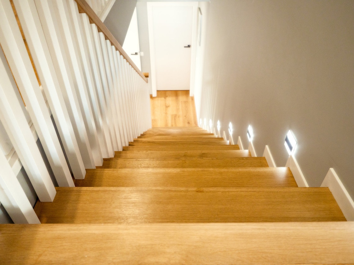 Solid Oak Wooden Stairs, London Stairs, 4cm Thickness - Etsy
