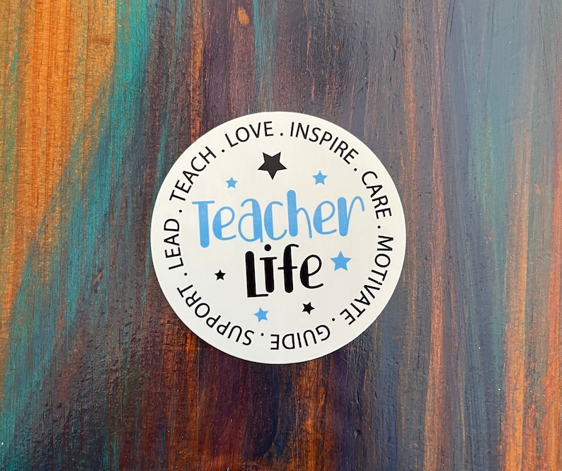 Teacher Life Sticker - Etsy