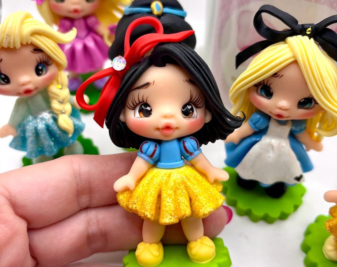 Princess Clay Dolls – Handmade Cake Topper, DIY Craft Embellishment ...