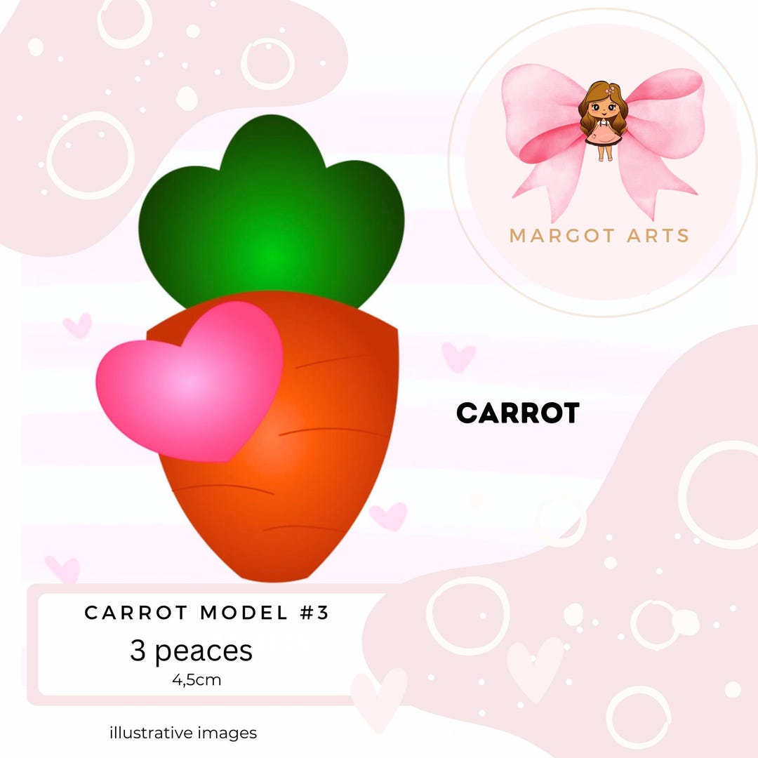 Carrot Shaped Cutters – Perfect for Cookie Dough, Biscuit Clay, Fondant ...
