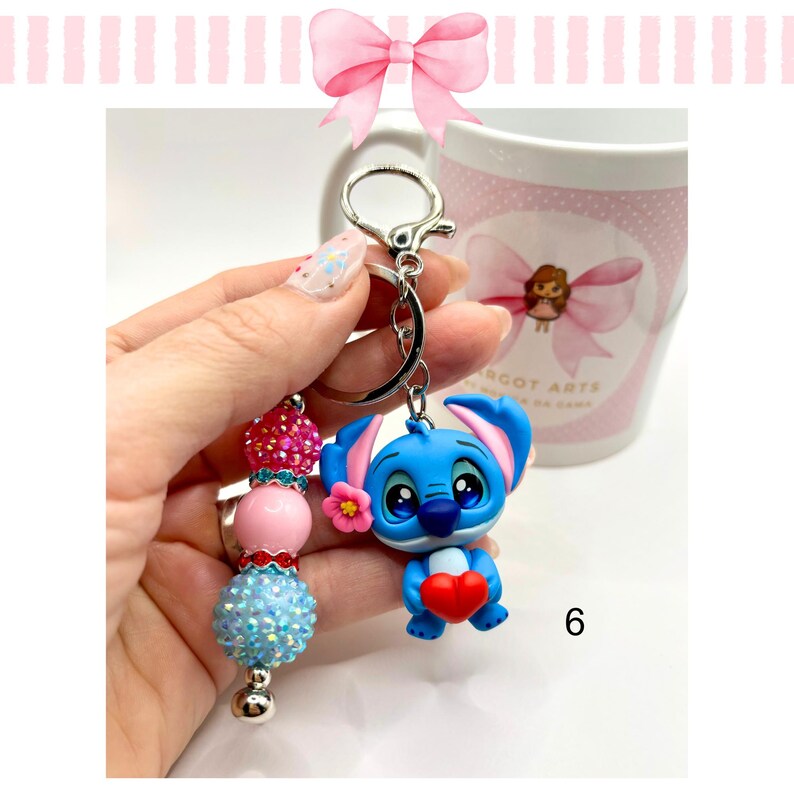 Miss Margot Clay Doll Keychain 3 – Handmade Polymer Clay Charm, Cute ...