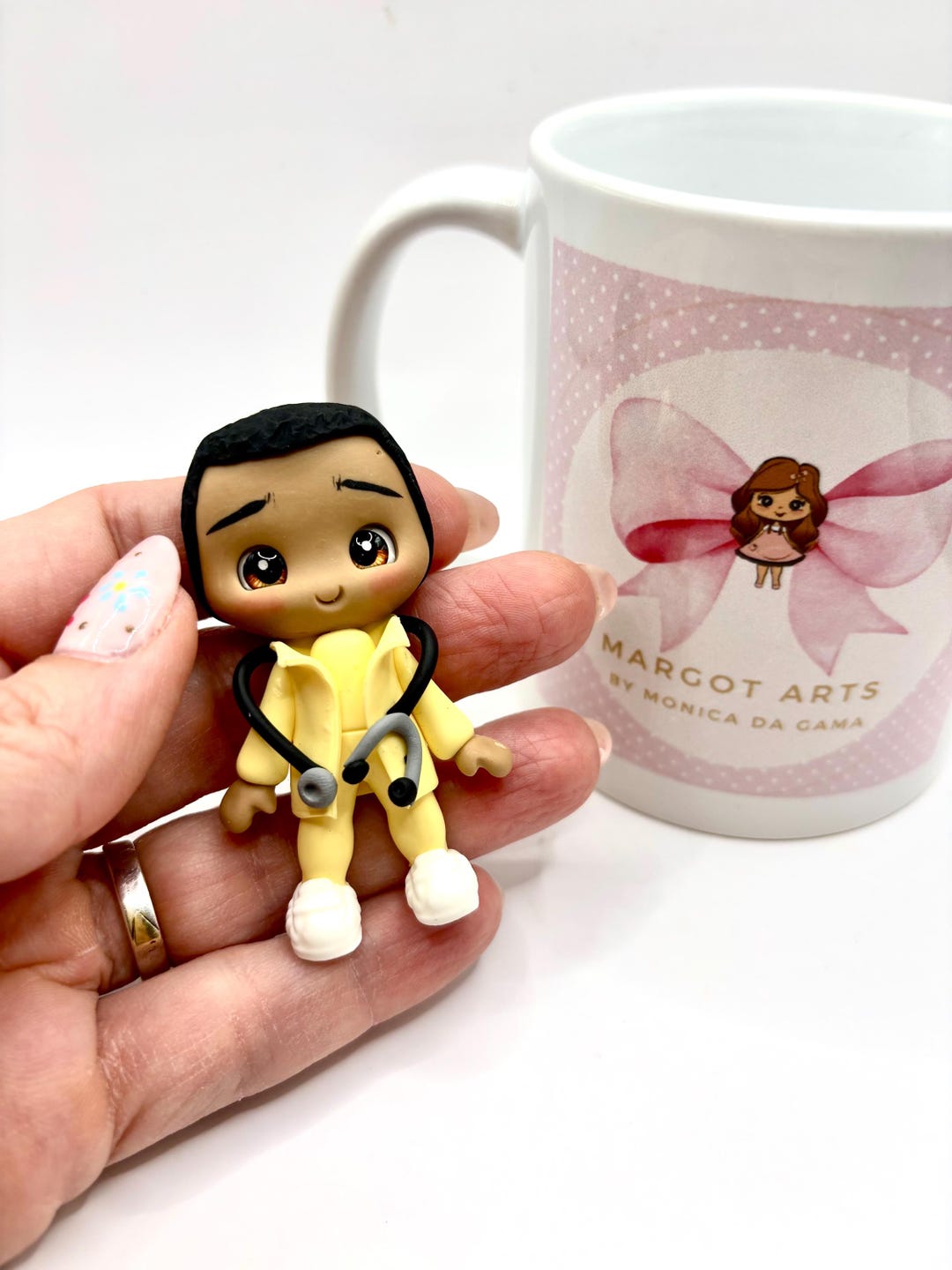 Medical Nurse 5 Doctor Clay Dolls – Handmade Bow Center, DIY Craft ...