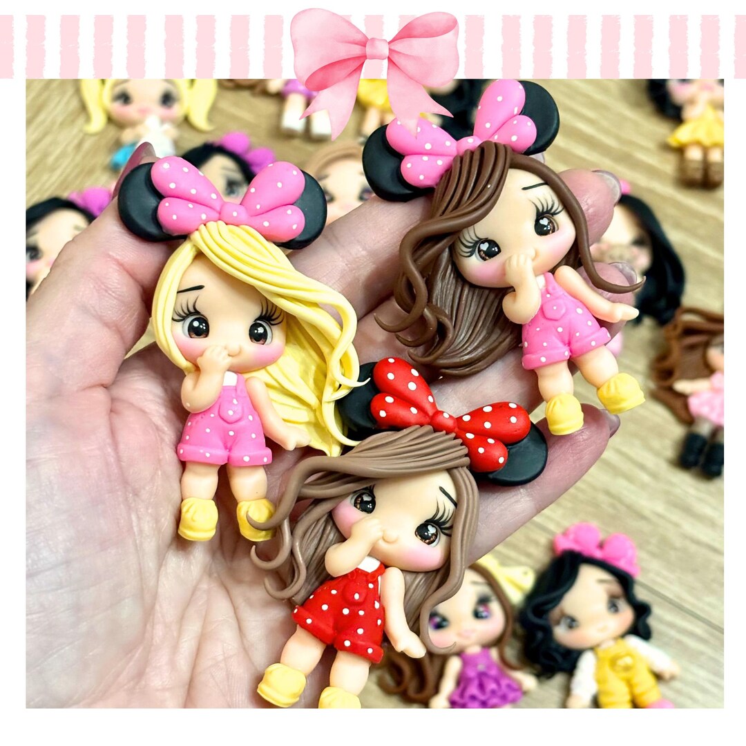 Clay Doll for Bows Miss Minnie, Clay Doll, Bow Center, Clays for Crafts ...