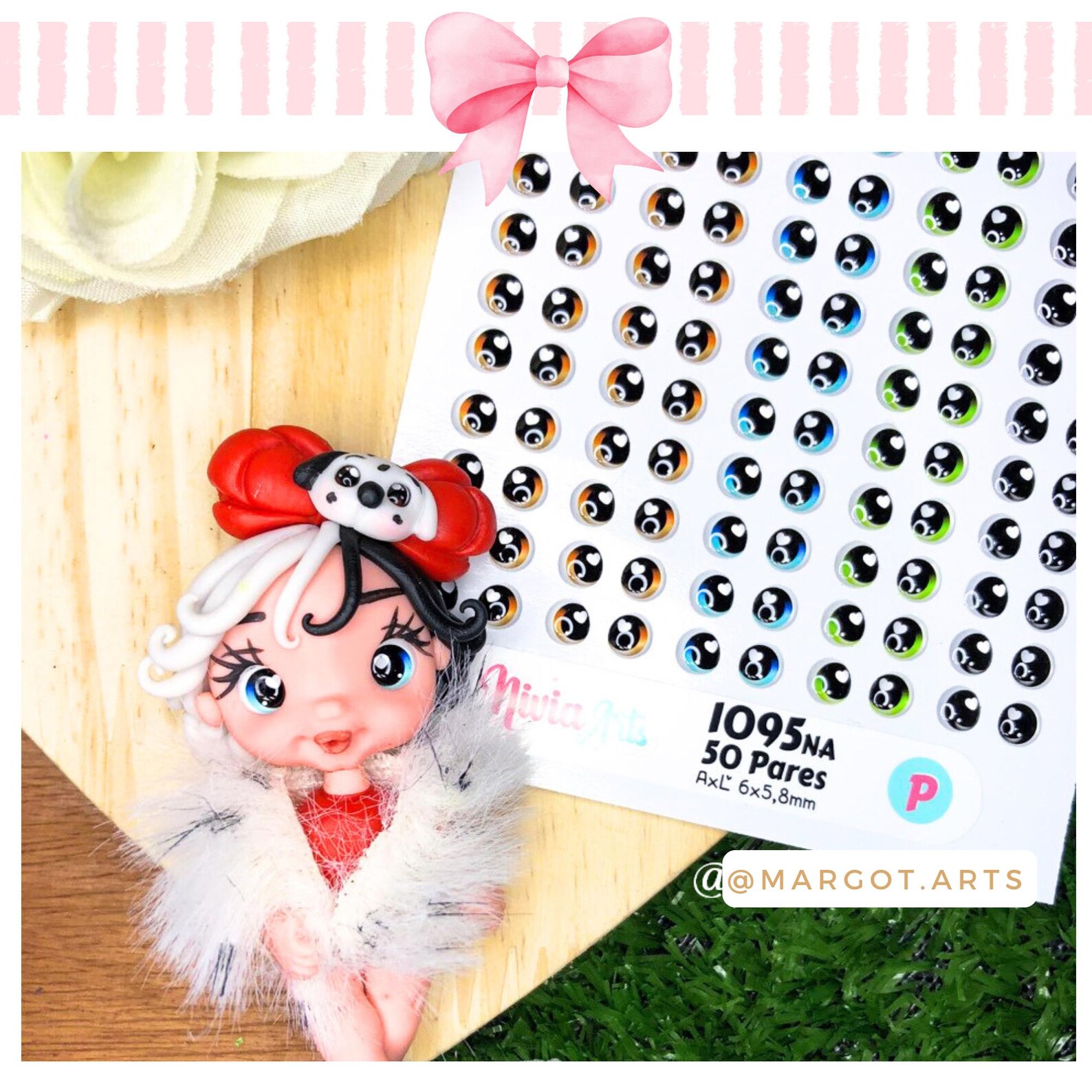 Resin Eyes to Apply to Dolls or Arts in General - Clay Doll Eyes 1095 ...