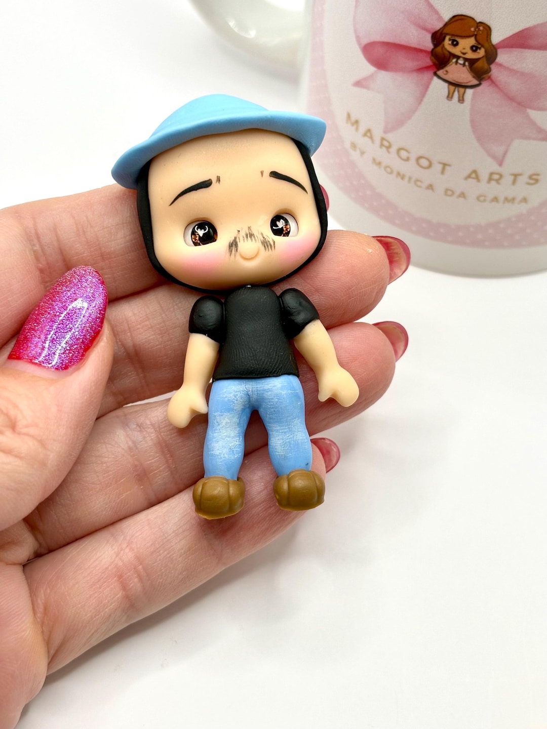 Clay Doll for Bows Miss Margot Don Ramón Clay Doll, Bow Center, Clays ...