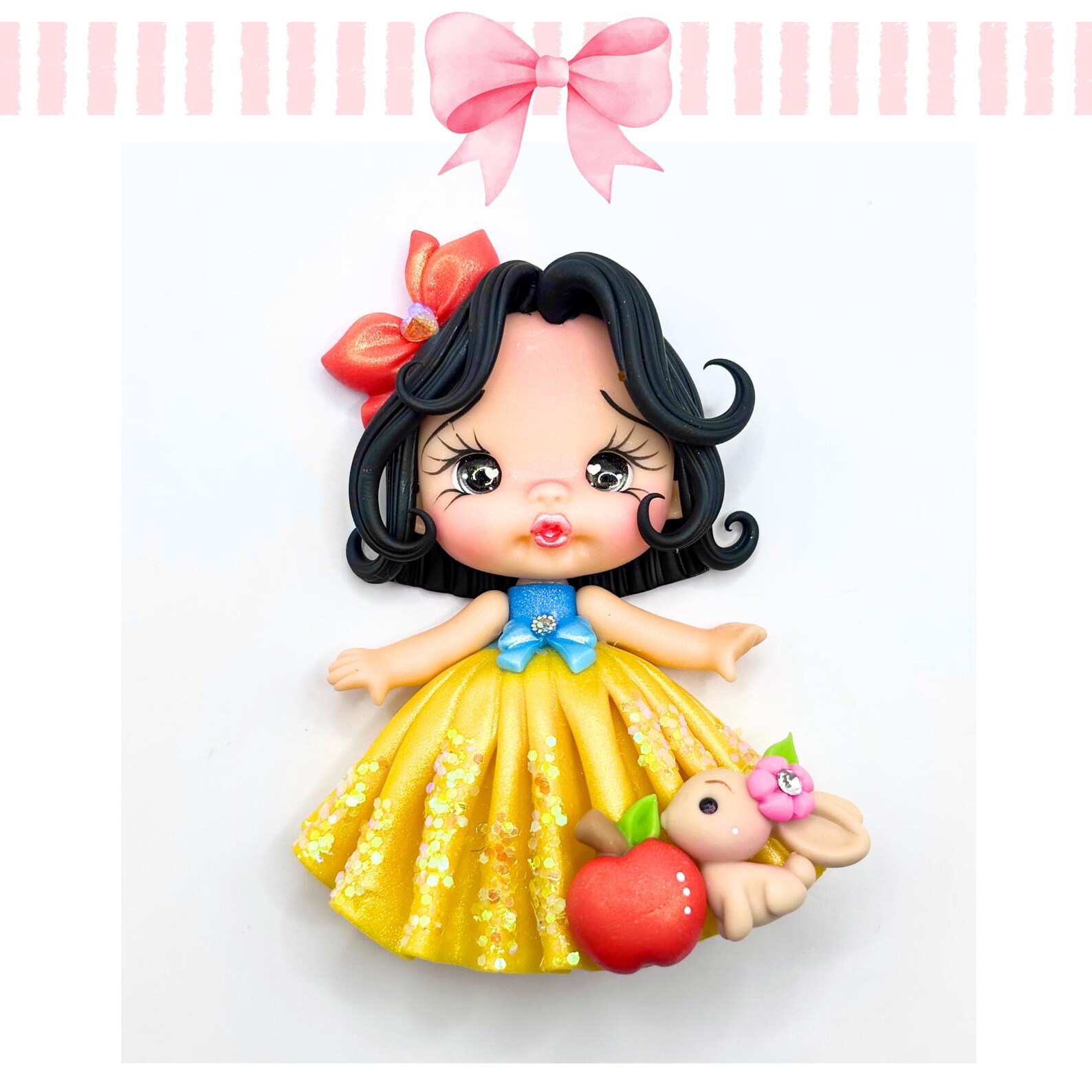Princess Collection 6 Clay Doll– Handmade Bow Center, DIY Craft ...