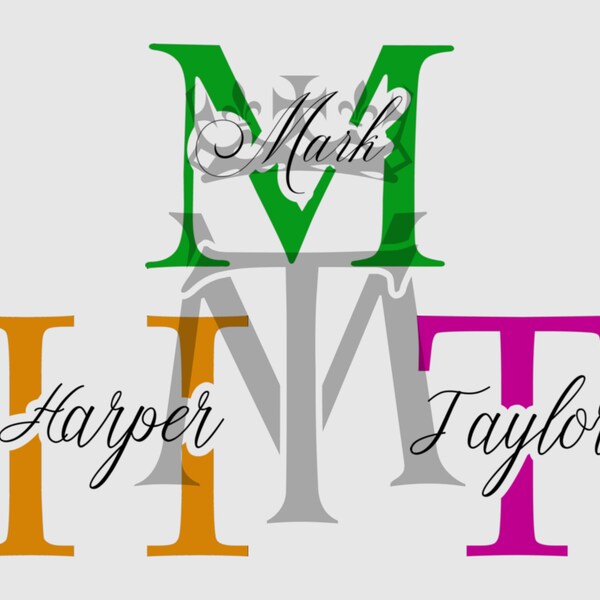 Monogram Frame - Etsy