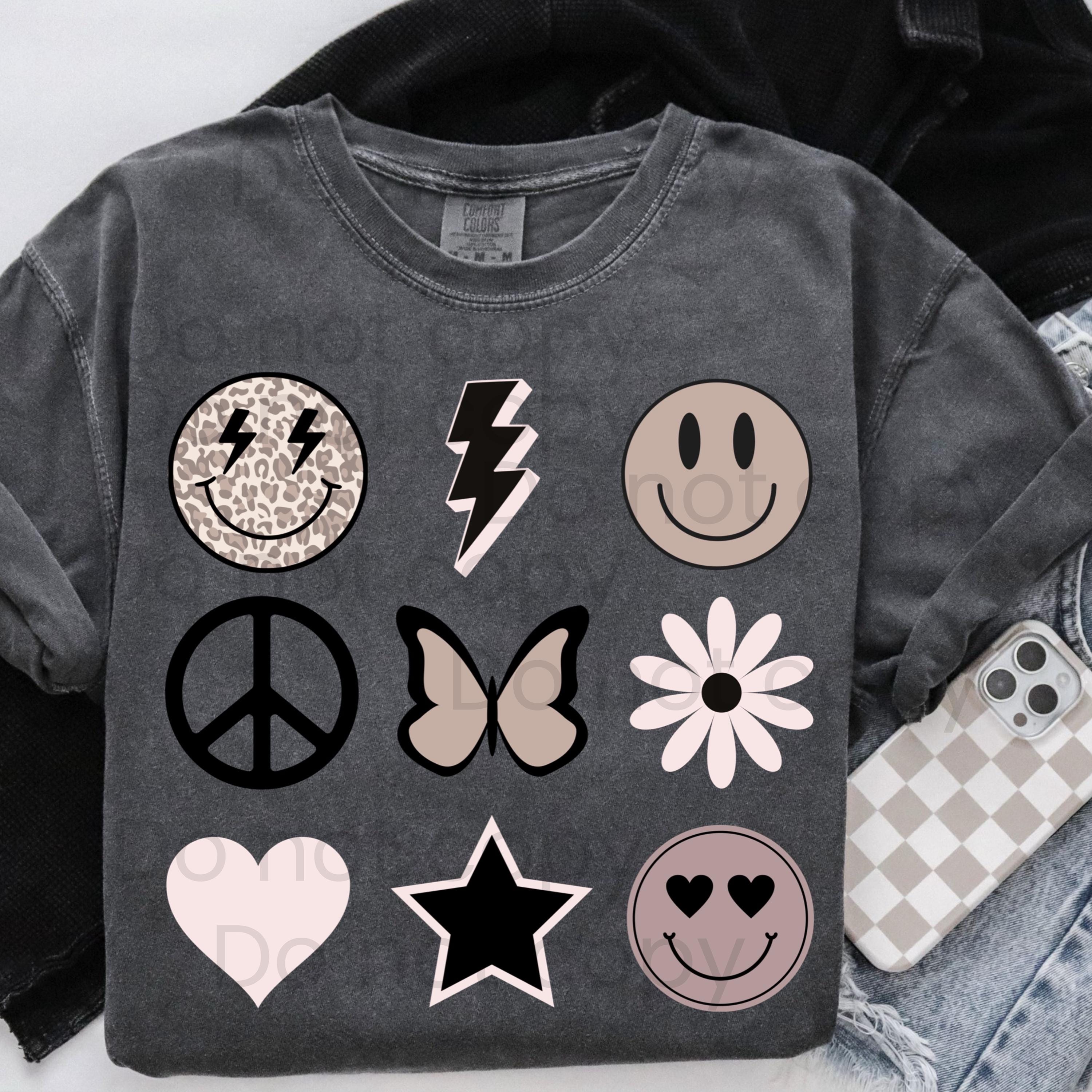 Edgy Smiley Bundle PNG File - Etsy