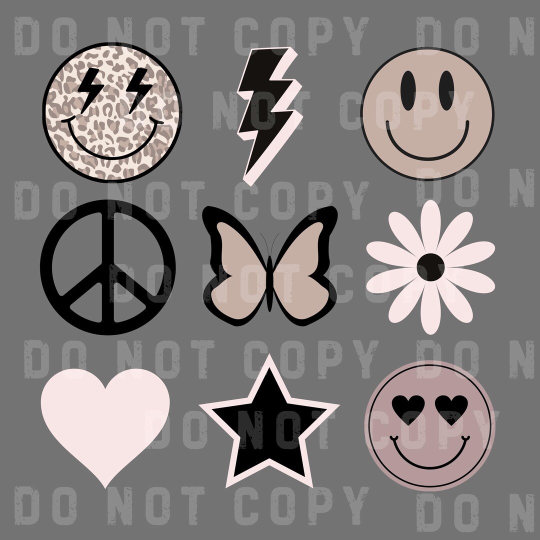 Edgy Smiley Bundle PNG File - Etsy