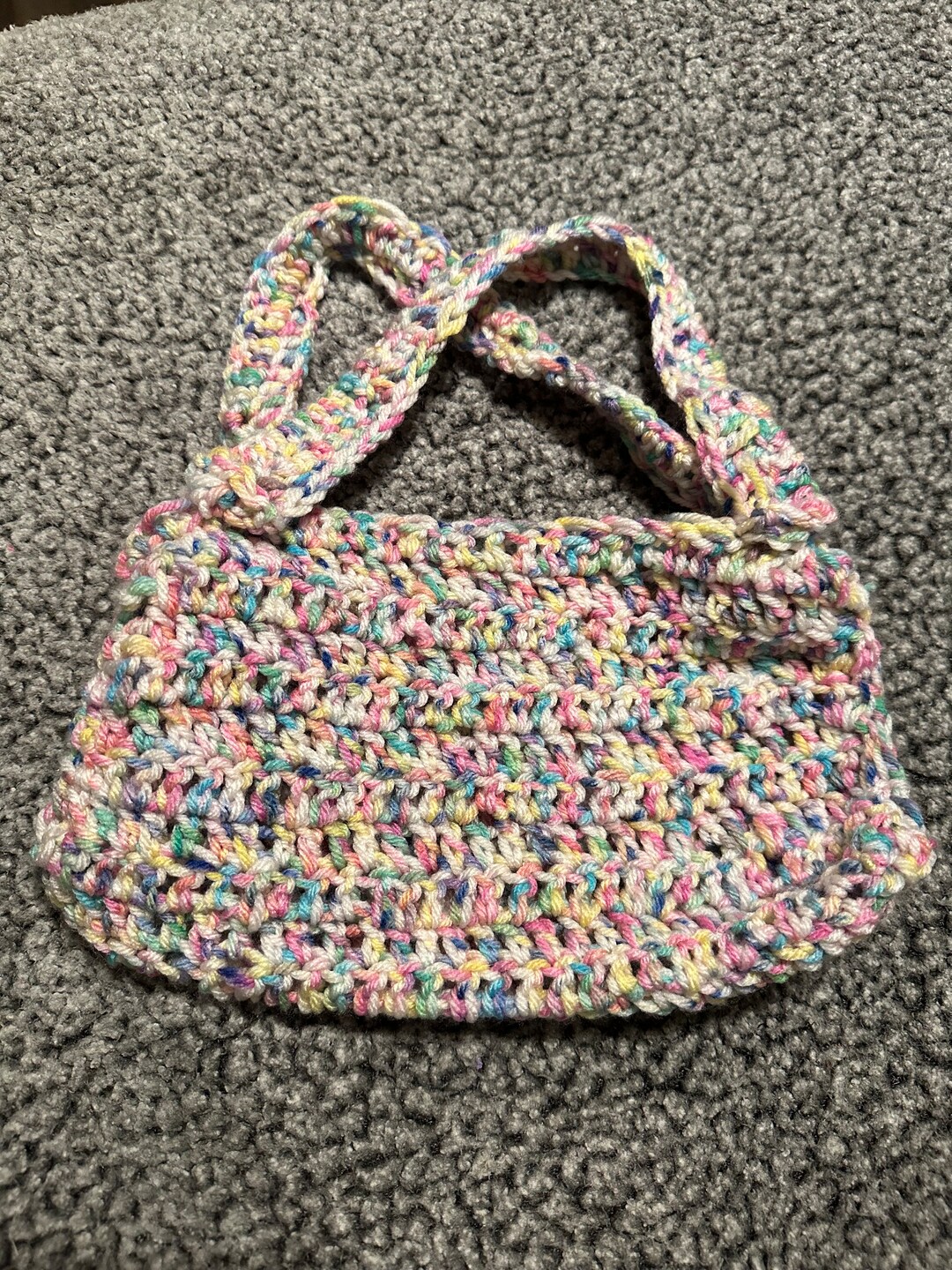 Candyland - Colorful Crochet Bag (10x5) - Etsy