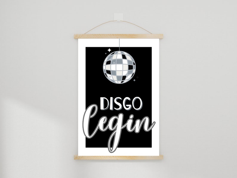 Disgo Cegin Print, Modern Welsh Print for Your Home, Word Wall Art From ...
