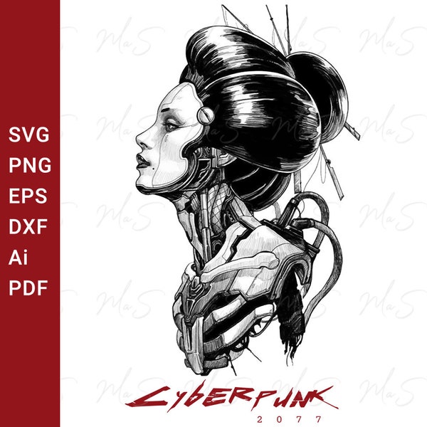 Cyberpunk 2077 Samurai Svg - Etsy