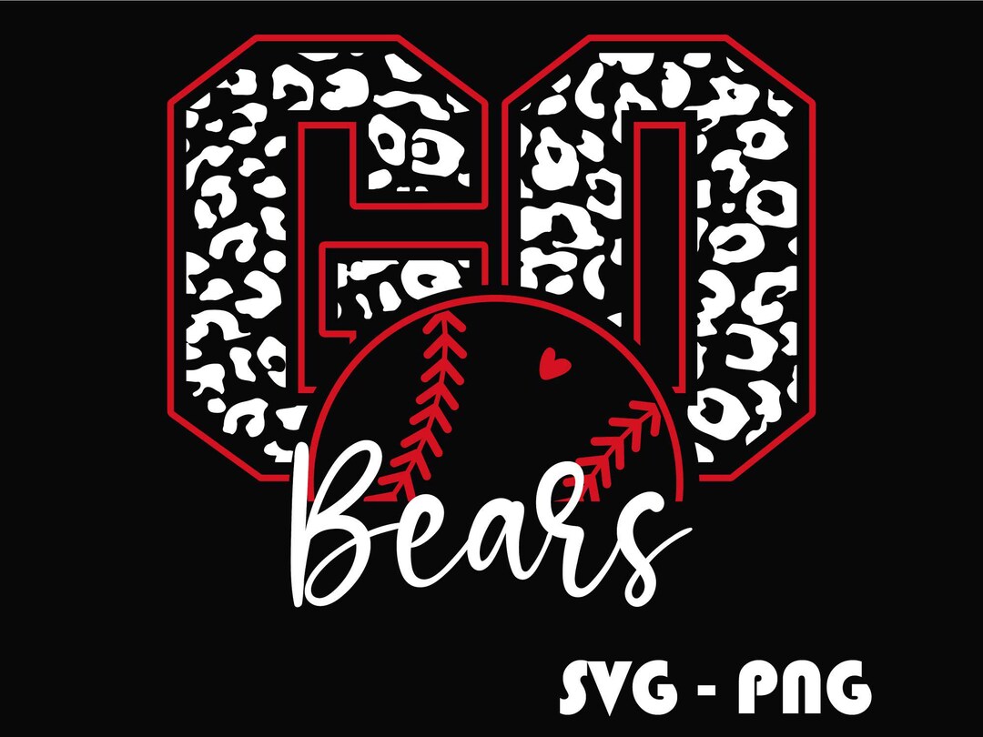 Go Bears Softball, Bears Svg, Mascot Png, Bears Baseball, Digital File ...
