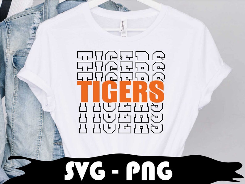 Tigers Football Bundle, Tigers Svg, Tiger Vibes, Class of 2024, Tigers Football Png, College ...