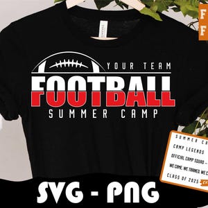 Football Camp Design , College Football Team, Summer Camp, Svg PNG File ...
