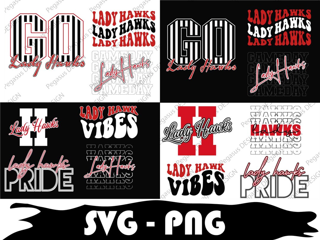 Lady Hawks Sport Bundle, Lady Hawks Svg, Lady Hawks Png, College Sport ...