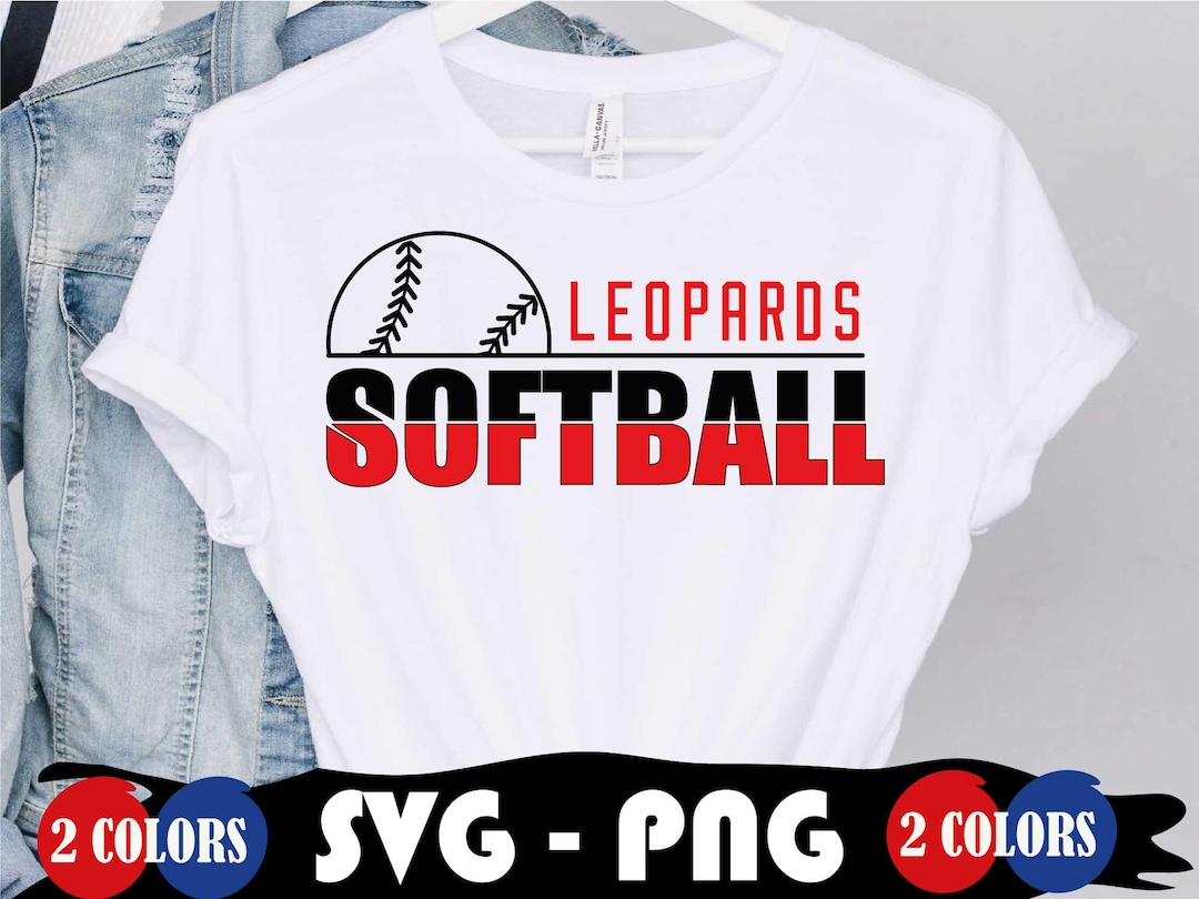 Leopards Softball SVG and PNG, College Sport Team, Mascot Svg, Layered ...