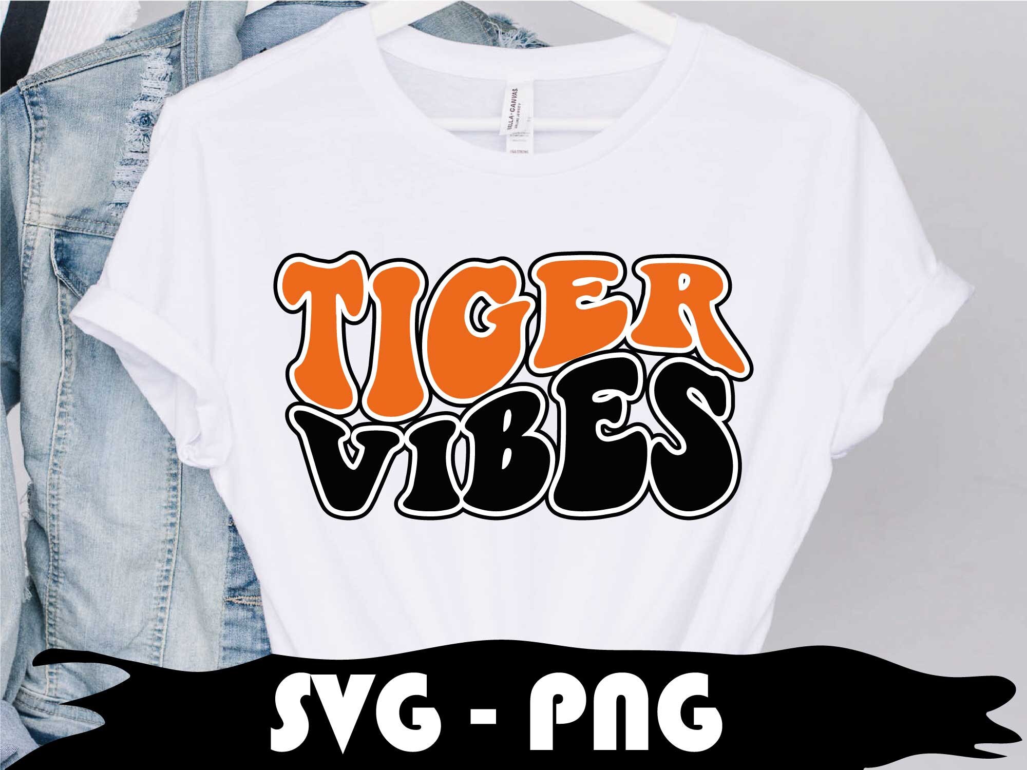 Tigers Vibes Svg, Tigers Wavy Png, Retro Wavy, Sport Mascot SVG ...