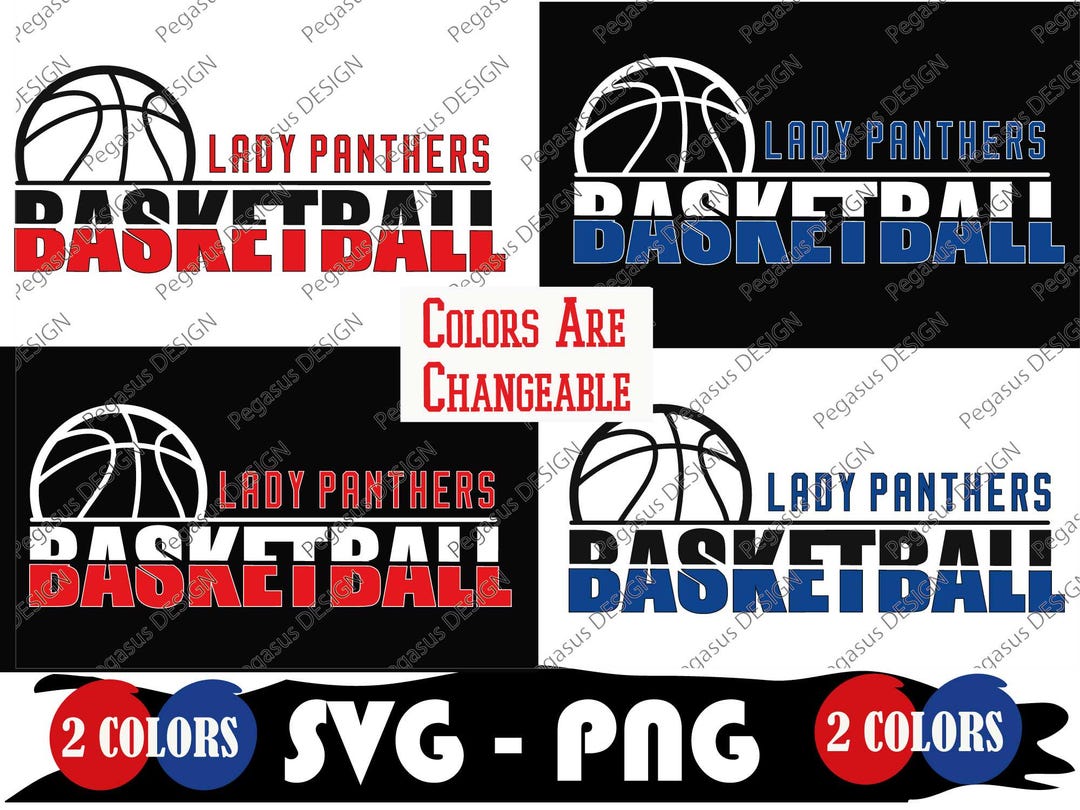 Lady Panthers Basketball SVG and PNG, Digital File, , College ...