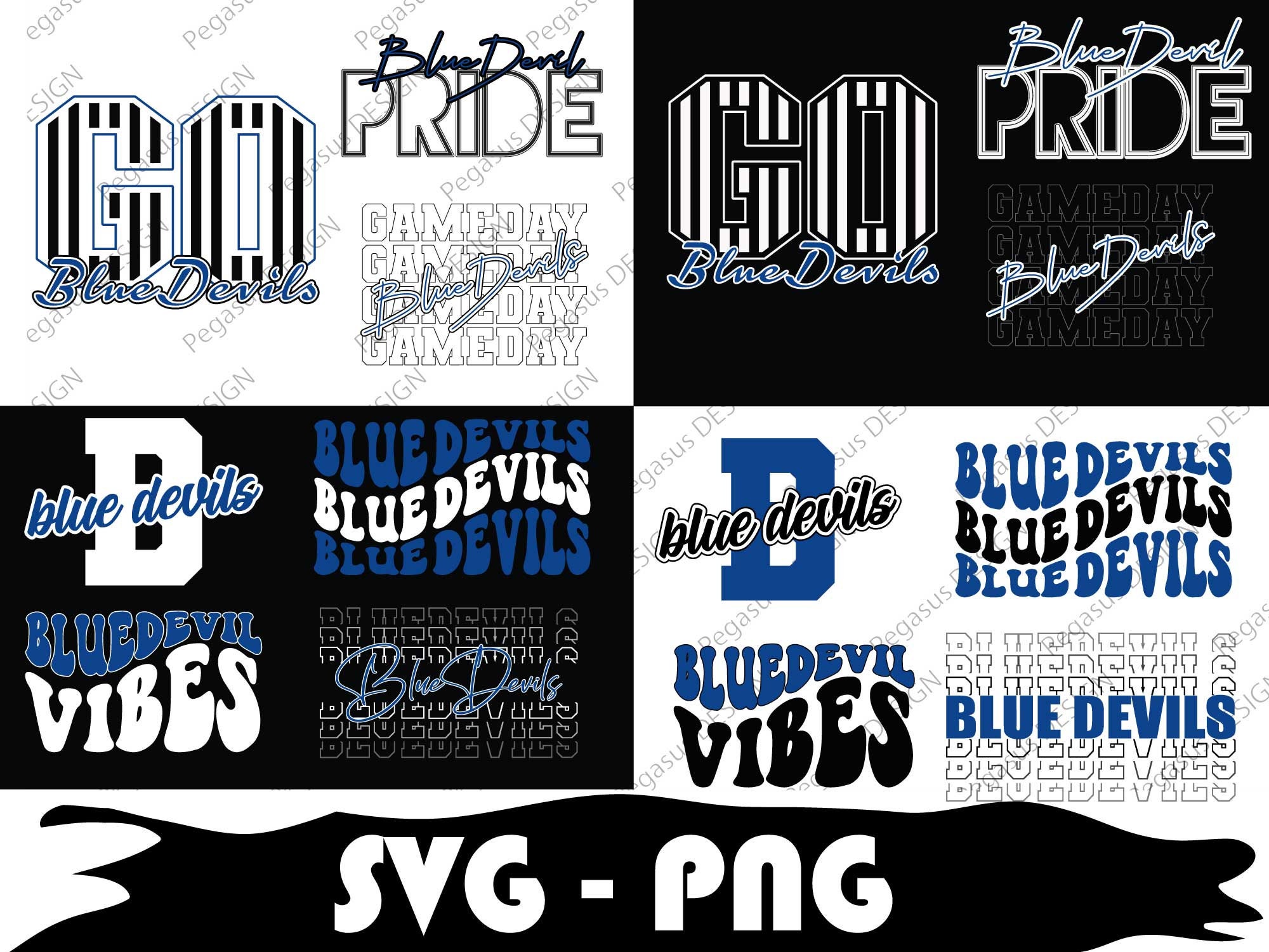 Blue Devils Sport Bundle, Blue Devils Svg, Class of 2024, Blue Devils ...