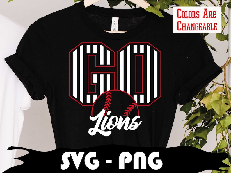 Go Lions Baseball SVG and PNG, Mascot Svg, Layered, Lions Softball - Etsy