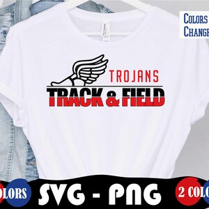 Trojans Track and Field SVG and PNG, College Sport Team, Mascot Svg ...