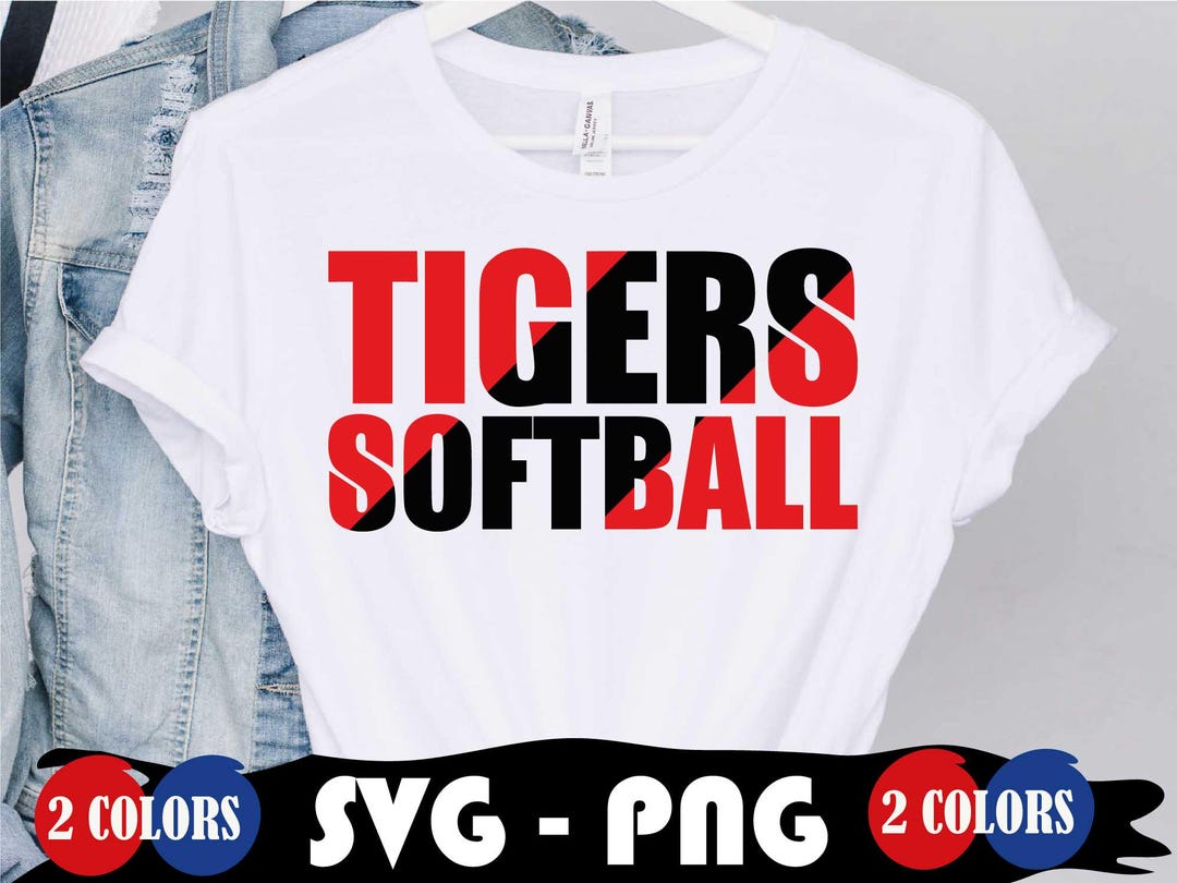 Tigers Softball Design, SVG and PNG, College Sport Team, Mascot Svg ...