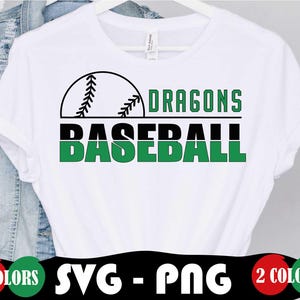 Dragons Baseball SVG and PNG, , Baseball Team, Mascot Svg, Layered, - Etsy