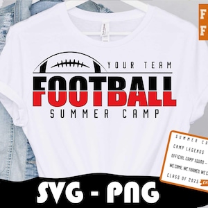 Football Camp Design , College Football Team, Summer Camp, Svg PNG File ...
