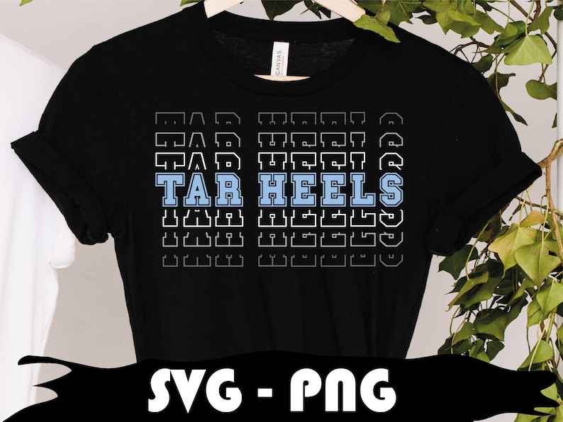 Tar Heels Football SVG Bundle, College Team Mascot (digital Download ...