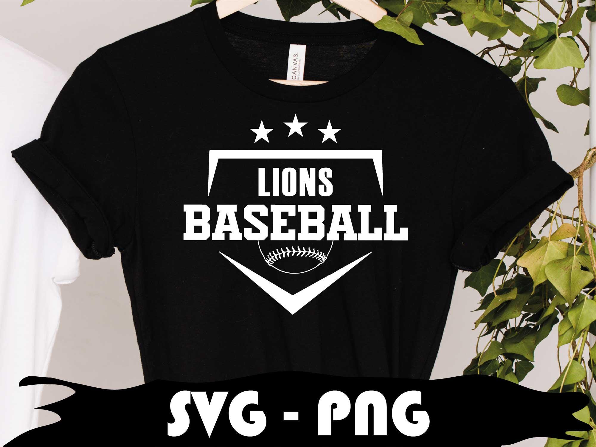 Lions Baseball SVG, School Team Design (digital File) - Etsy