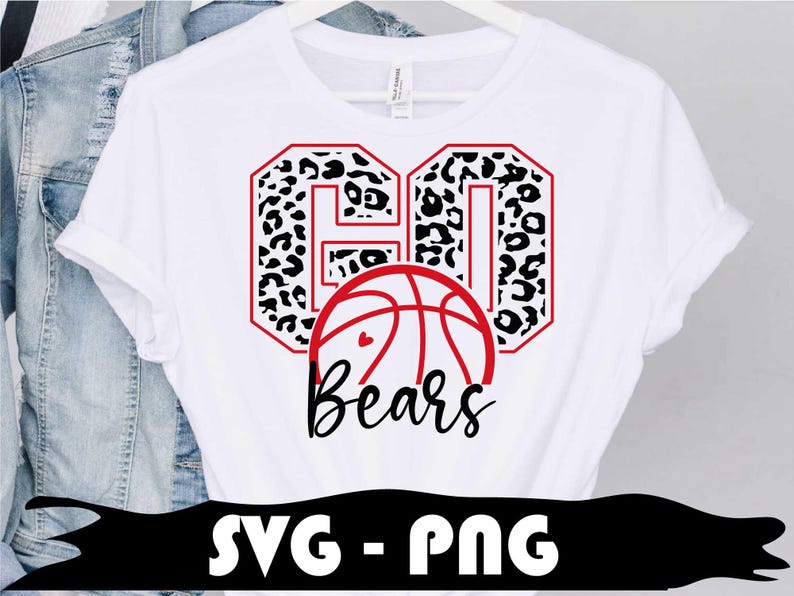 Go Bears Basketball, Bears Svg, Mascot Png, Bears School Team, Digital ...