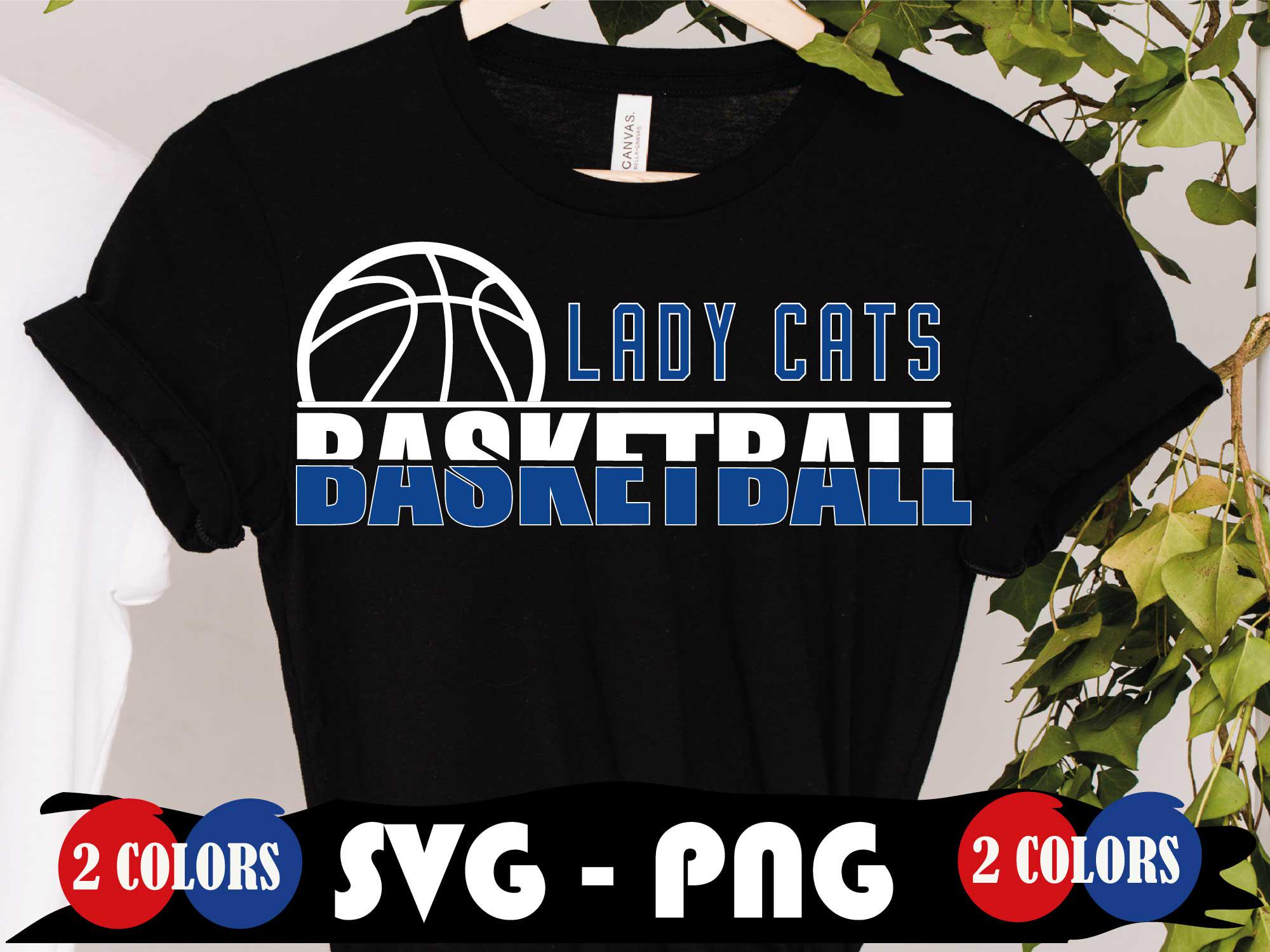 Lady Cats Basketball SVG, PNG, Mascot Design - Etsy