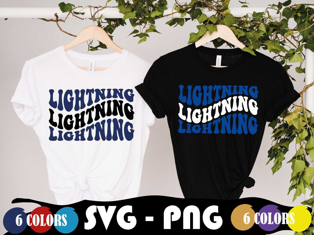 Lightning Wavy Svg, Lightning Football Png, Lightning School Team ...