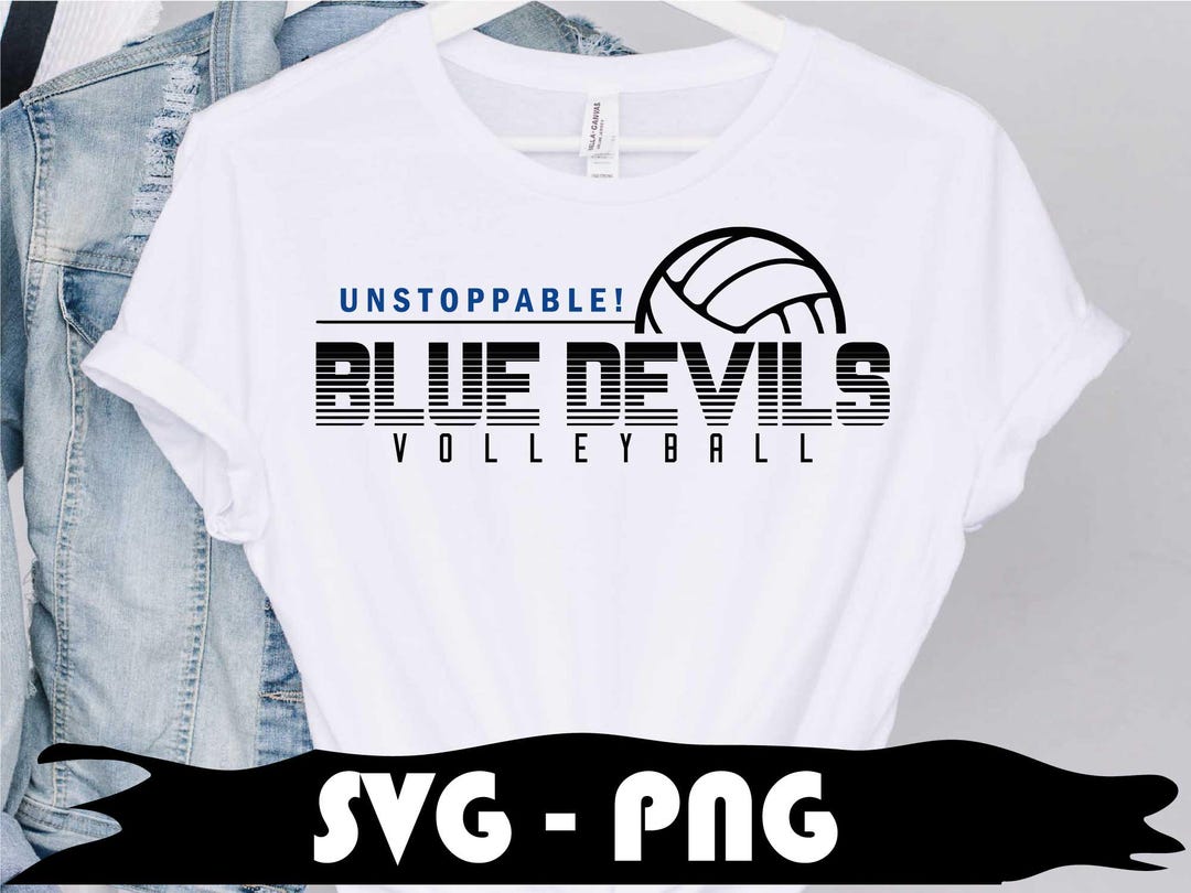 Blue Devils Volleyball Team, SVG and PNG, College Sport Team, Mascot ...