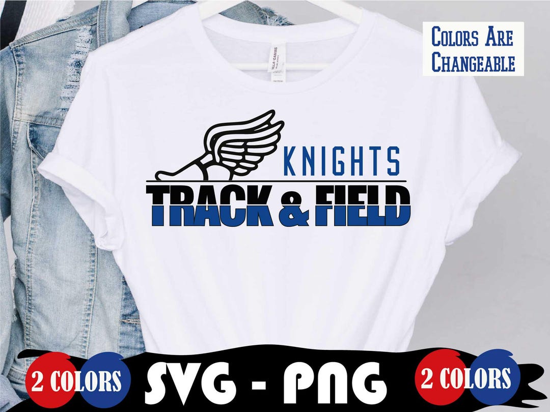 Knights Track and Field SVG and PNG, College Track and Field Team ...