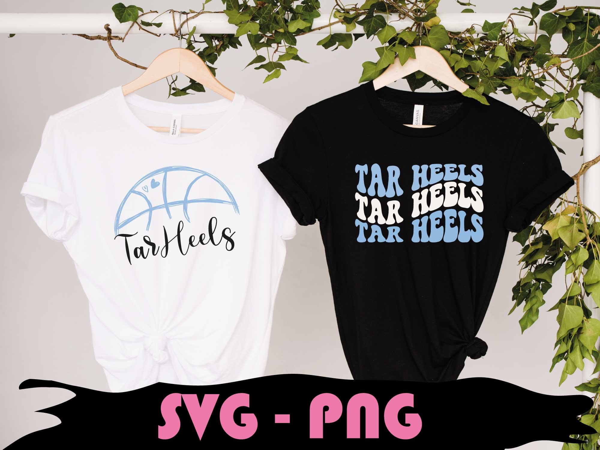 Tar Heels Basketball SVG PNG Bundle, College Mascot (digital Download ...