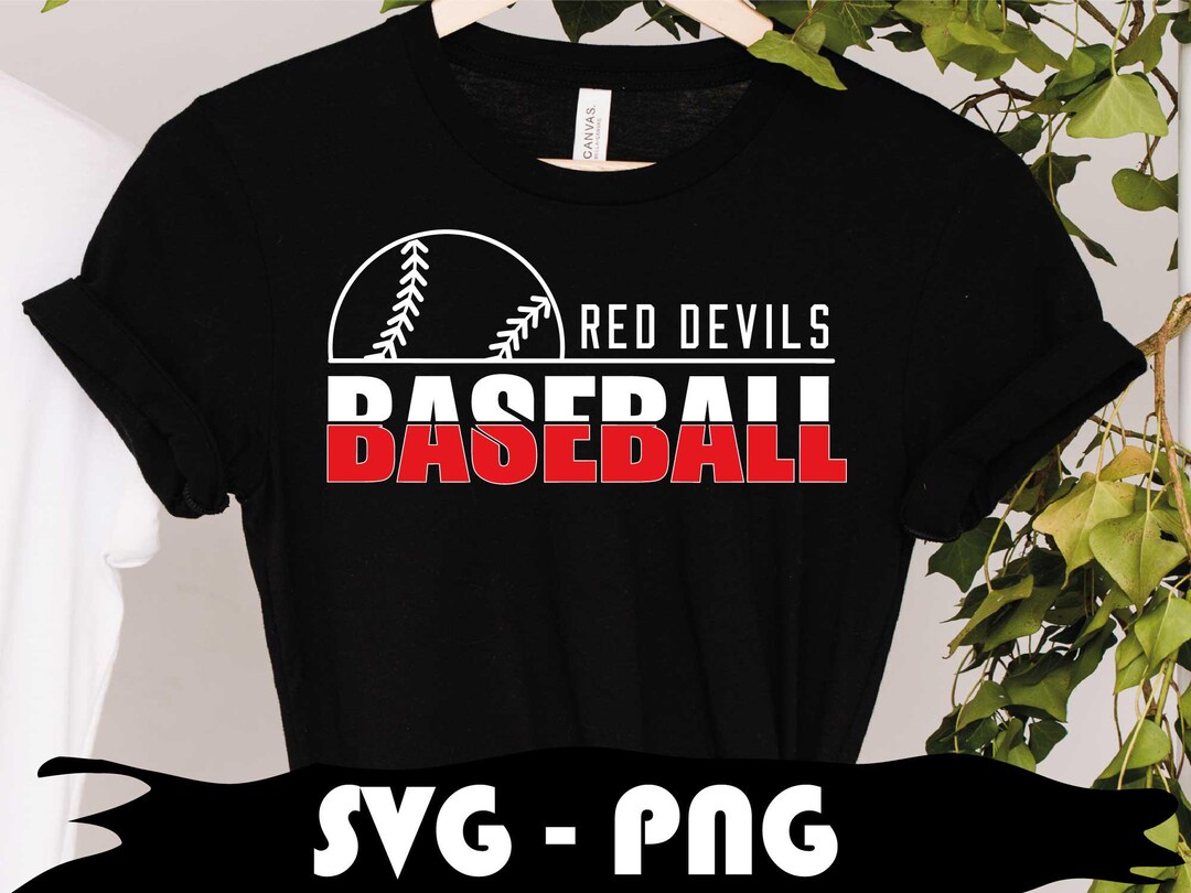 Red Devils Baseball SVG and PNG, College Sport Team, Mascot Svg ...