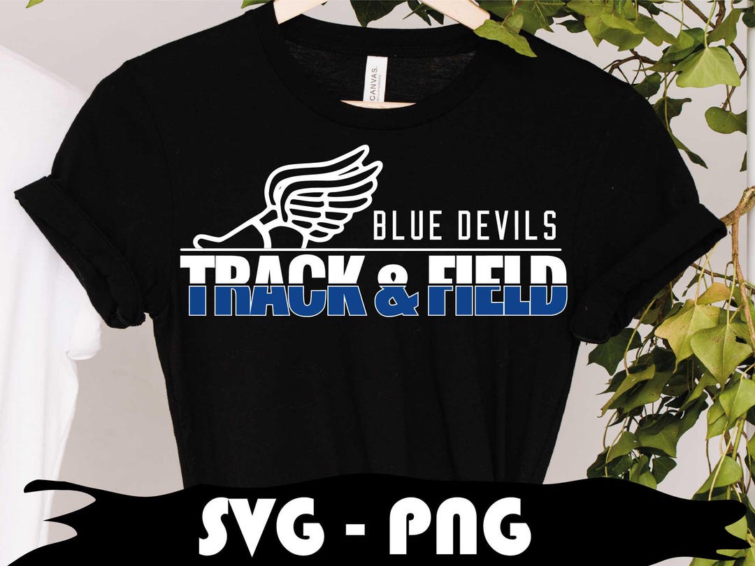 Blue Devils Track and Field SVG and PNG, College Sport Team, Mascot Svg ...