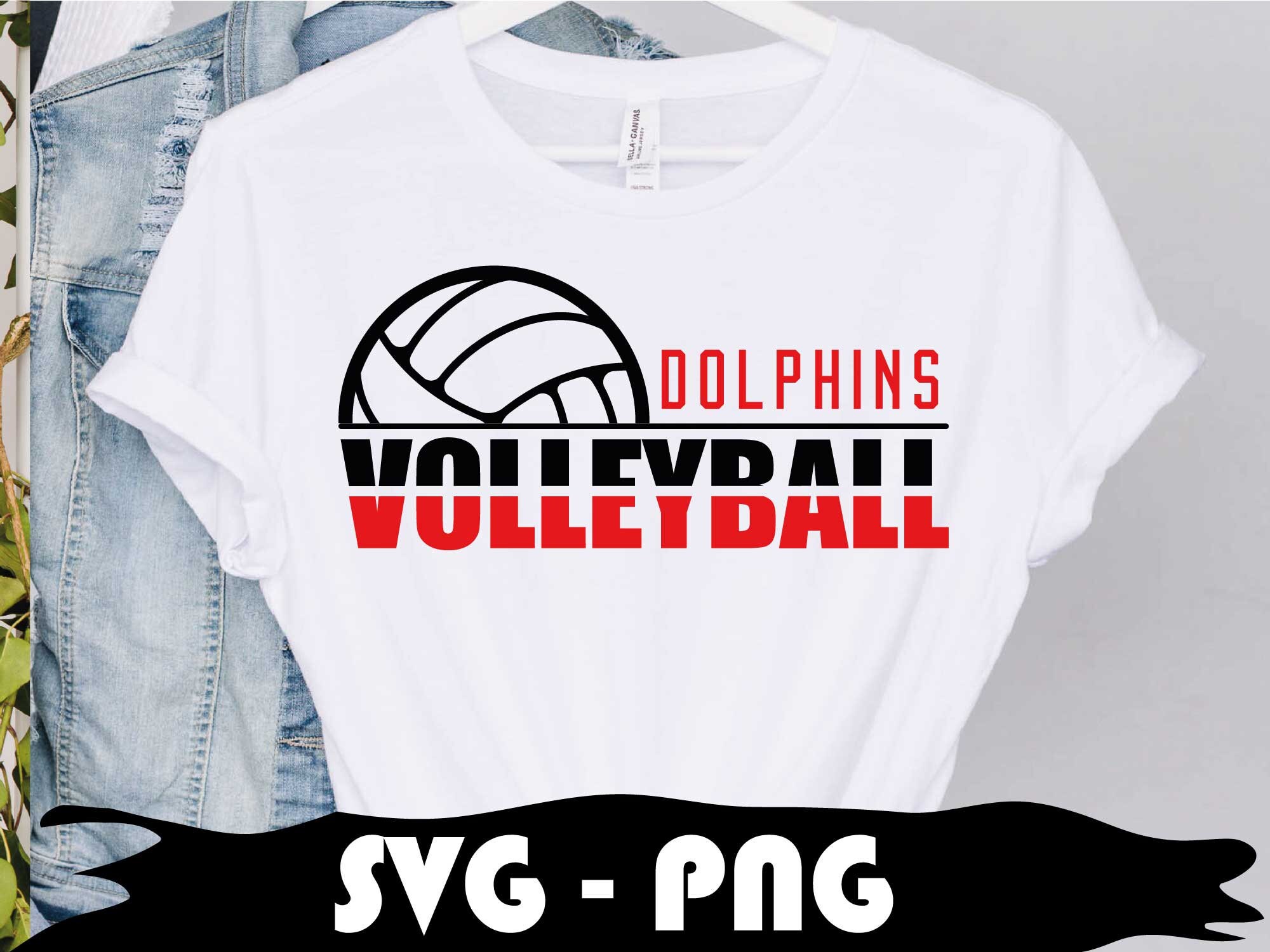 Dolphins Volleyball Svg, PNG File, Class of 2024, College Volleyball ...