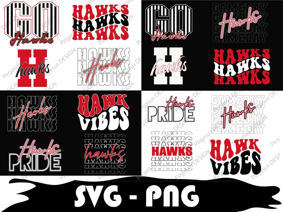 Hawks Sport SVG Bundle, College Team Mascot (digital Download) - Etsy