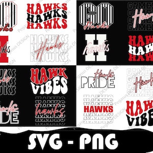 Hawks Svg Cut File, Hawks Sport Bundle, Hawks Png, College Sport Team ...