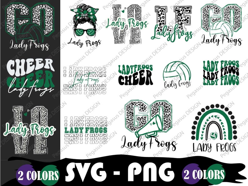 Lady Frogs Volleyball, Lady Frogs Volleyball Png, Lady Frogs Bundle ...