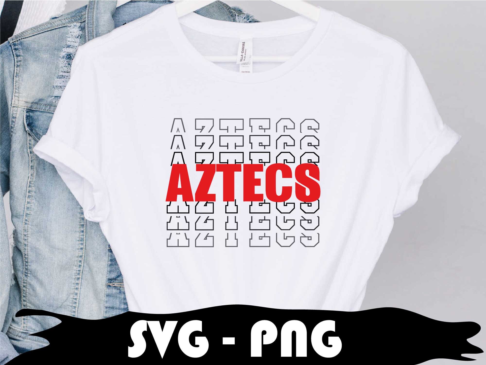 Aztecs Sport SVG Bundle, Aztecs Football, Mascot PNG - Etsy