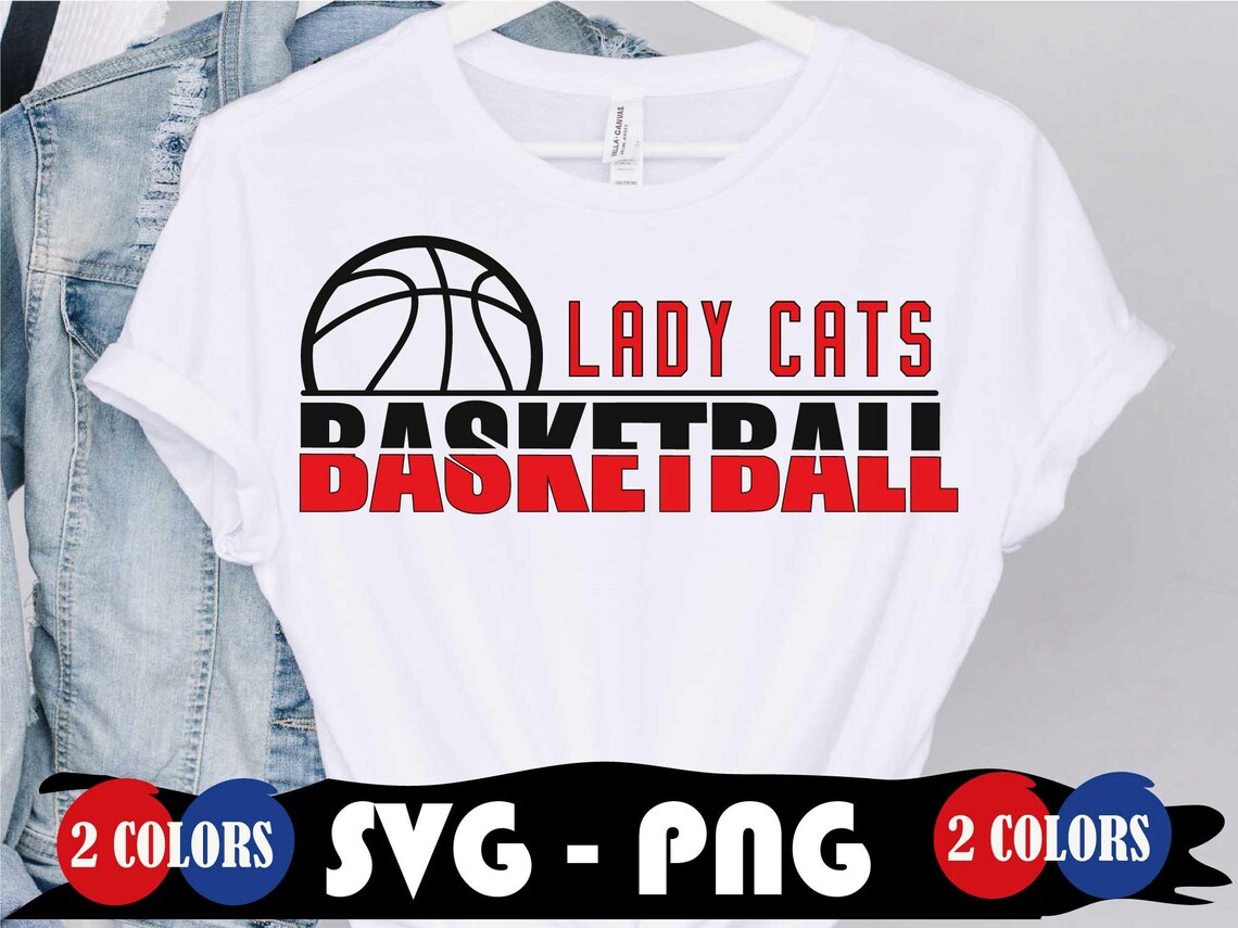 Lady Cats Basketball SVG, PNG, Mascot Design - Etsy